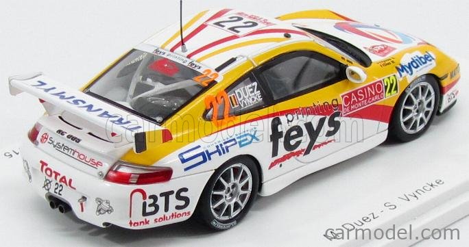 SPARK-MODEL S4517 Scale 1/43 | PORSCHE 911 997 RGT N 22 3rd RALLY ...