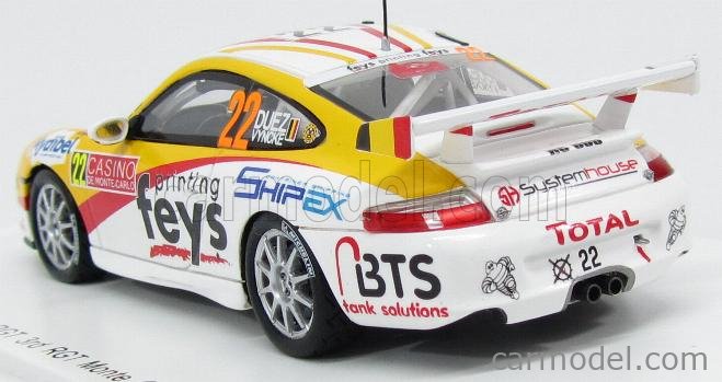 SPARK-MODEL S4517 Scale 1/43 | PORSCHE 911 997 RGT N 22 3rd RALLY ...