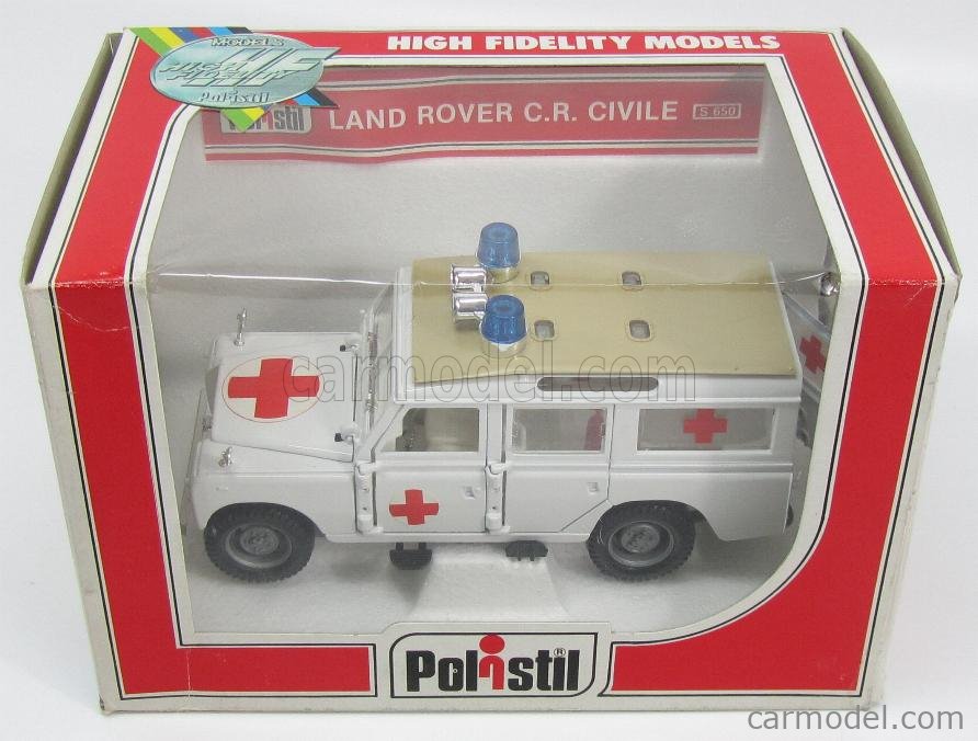 POLITOYS POLISTIL S650 Echelle 1/25 | LAND ROVER C.R. CROCE ROSSA ...