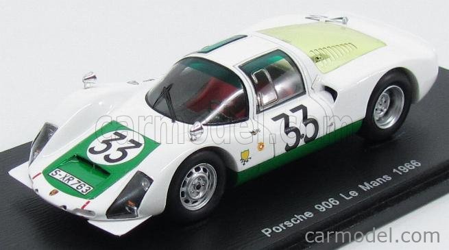 SPARK-MODEL S4489 Echelle 1/43 | PORSCHE 906 N 33 24h LE MANS 1966 P ...