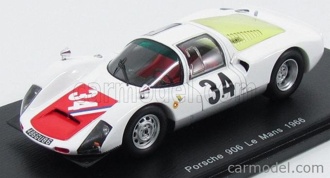 SPARK-MODEL S4490 Scale 1/43 | PORSCHE 906 N 34 24h LE MANS 1966 R ...