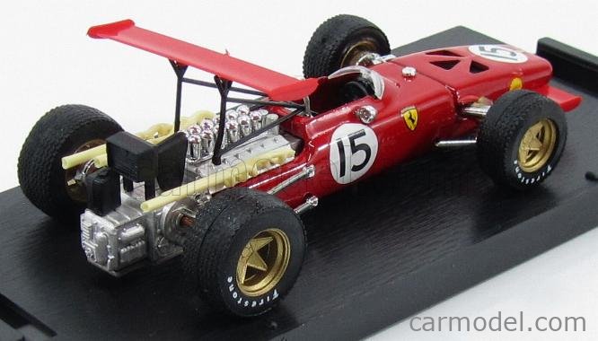 BRUMM R301 Scale 1/43 | FERRARI F1 312 N 15 GP SPAGNA 1969 C.AMON RED