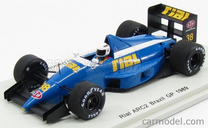 SPARK-MODEL S4313 Scale 1/43 | RIAL F1 ARC2 N 38 BRAZILIAN GP 1989 ...