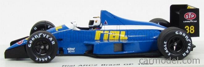 SPARK-MODEL S4313 Escala 1/43 | RIAL F1 ARC2 N 38 BRAZILIAN GP 1989 C ...
