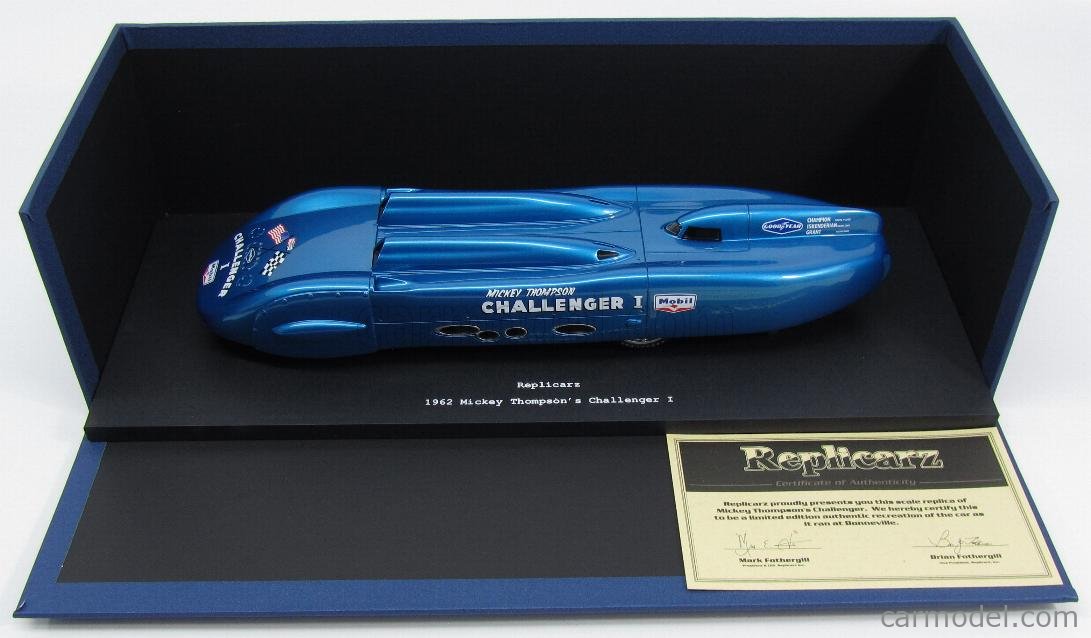 REPLICARZ R18501 Scale 1/18 | CHALLENGER 1 N 1 LAND SPEED RECORD CAR 9 ...
