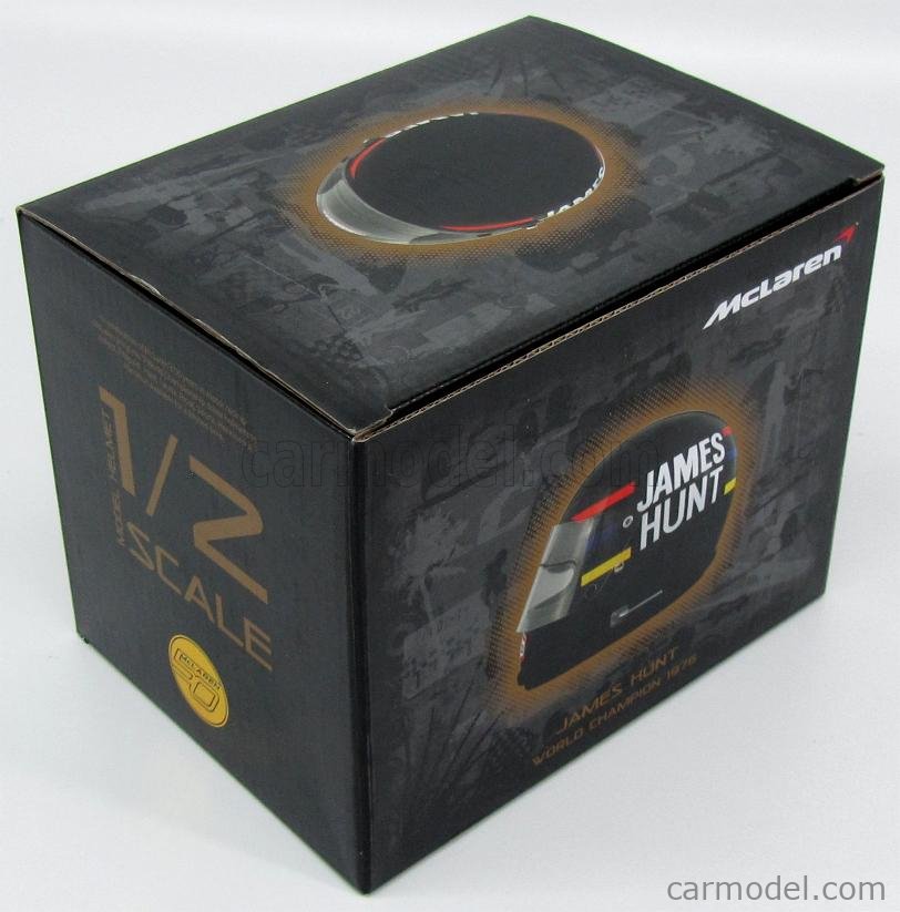 MINI HELMET VMM1303 Escala 1/2 | HELMET F1 TEAM McLAREN 1976 JAMES HUNT ...