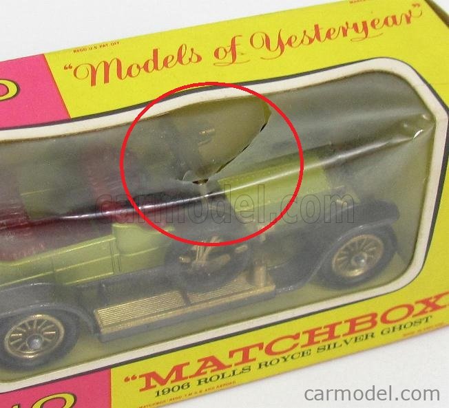 MATCHBOX Y10 Scale 1/43 | ROLLS ROYCE SILVER GHOST 1906 YELLOW MET GREY