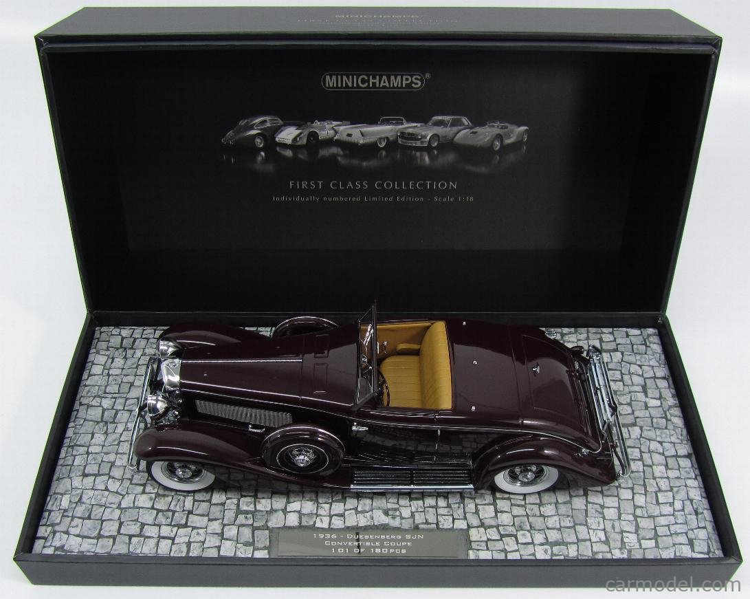 MINICHAMPS 107150331 Scale 1/18 | DUESENBERG SJN SUPERCHARGED COUPE ...