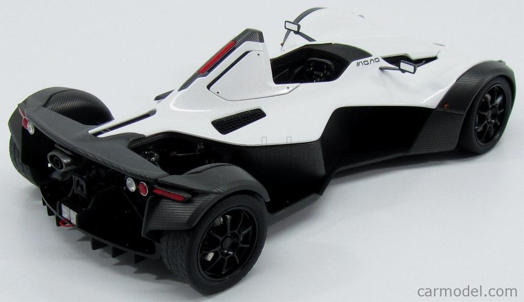 AUTOART 18111 Scale 1/18 | BAC MONO ROADSTER 2009 WHITE BLACK