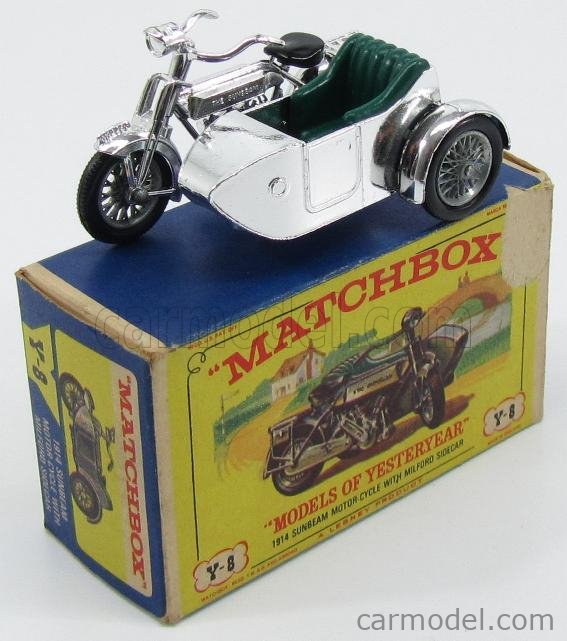 MATCHBOX Y8 Escala 1/25 | SUNBEAM MOTORCYCLE WITH MILFORD SIDECAR 1914 ...
