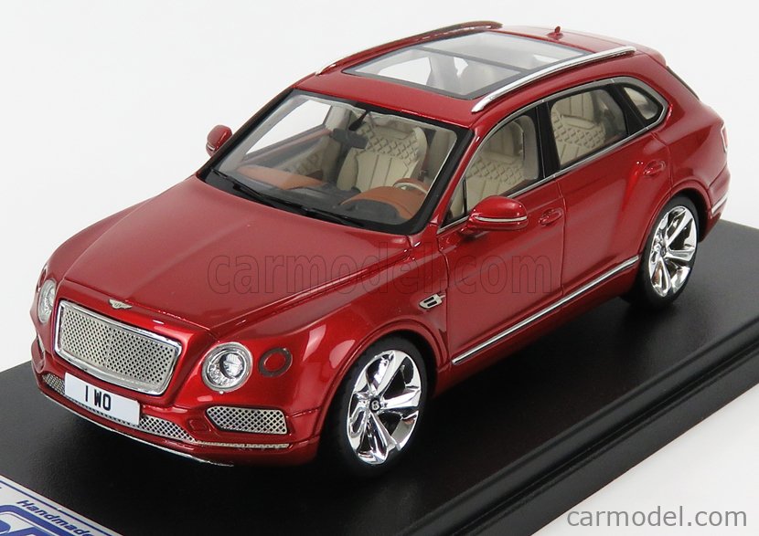 LOOKSMART LSBT07A Scale 1/43 | BENTLEY BENTAYGA SUV 2016 CANDY RED MET
