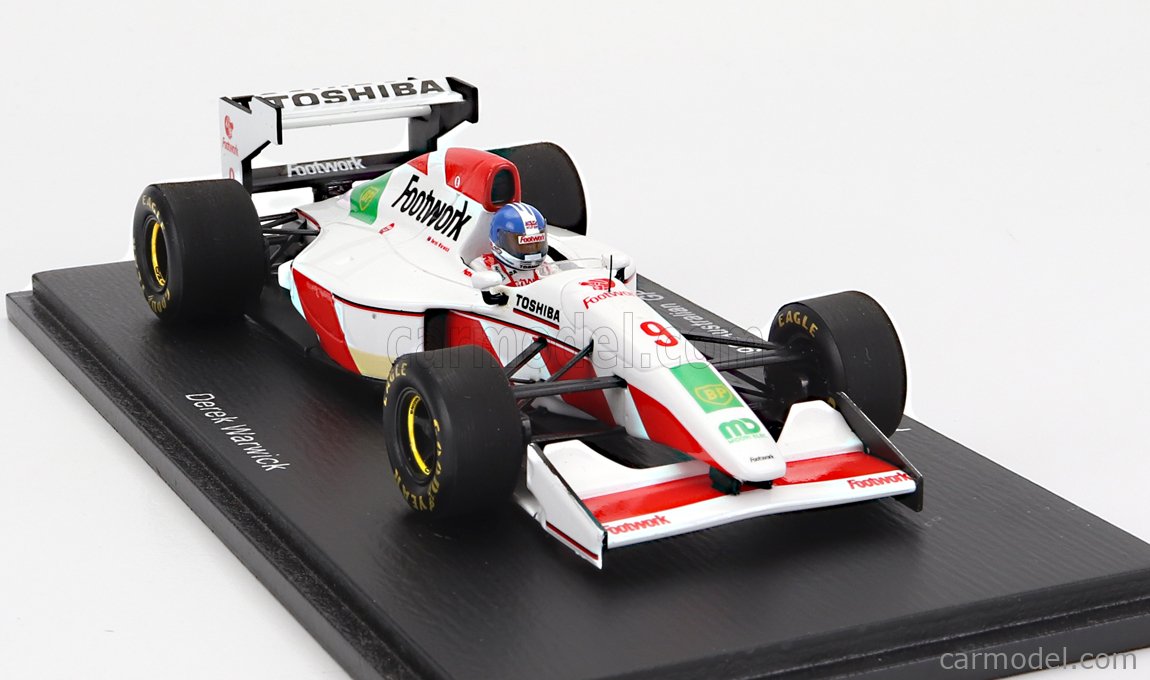 SPARK-MODEL S3909 Escala 1/43 | FOOTWORK F1 FA14 N 9 AUSTRALIAN GP 1993 DEREK WARWICK WHITE RED