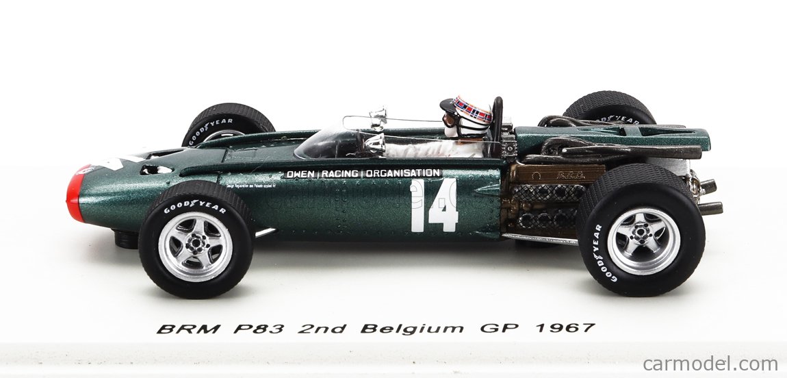 SPARK-MODEL S4251 Scale 1/43 | BRM F1 P83 N 14 2nd BELGIUM GP 1967 ...