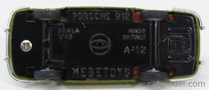 MEBETOYS MATTEL A12 Scale 1/43 | PORSCHE 911 912 (2 ISSUE) YELLOW MET