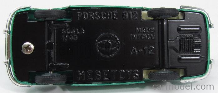 MEBETOYS MATTEL A12 Escala 1/43 | PORSCHE 911 912 (1 ISSUE) GREEN MET