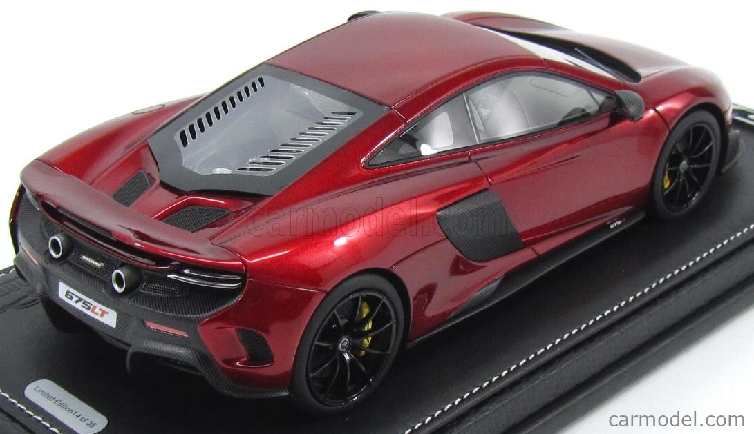 TECNOMODEL TMEX18-01F Escala 1/18 | McLAREN 675LT 2015 VOLCANO RED MET
