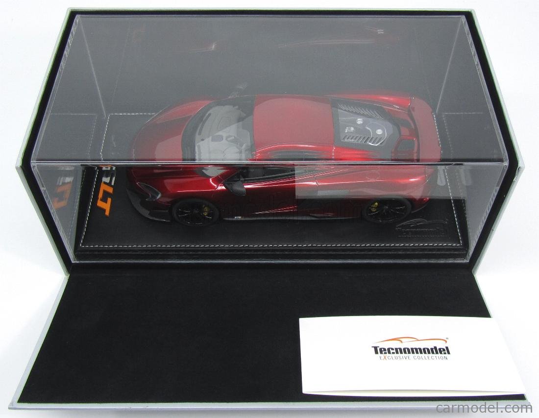 TECNOMODEL TMEX18-01F Escala 1/18 | McLAREN 675LT 2015 VOLCANO RED MET