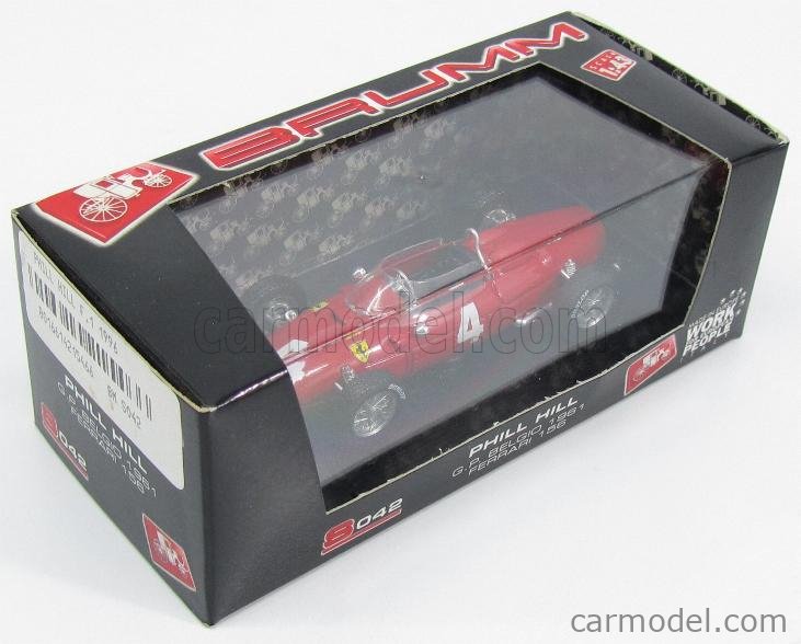 BRUMM-S S042 Scale 1/43 | FERRARI F1 DINO 156 SHARKNOSE N 4 WINNER ...