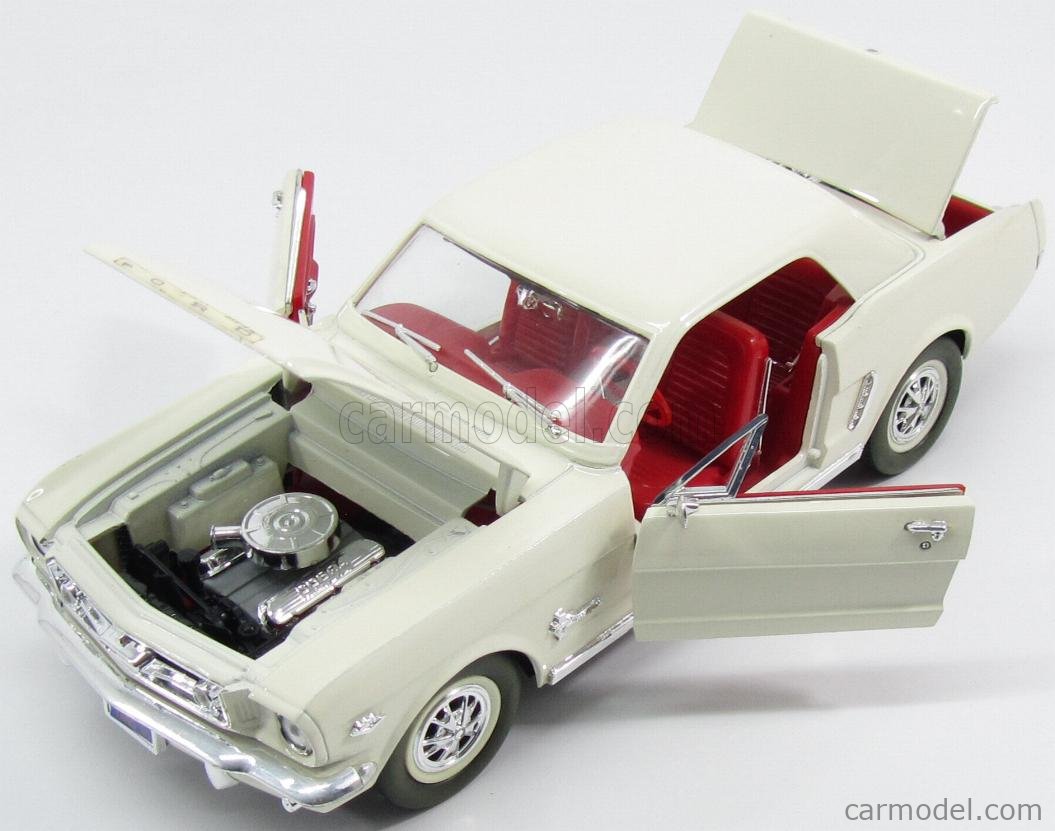 MIRA 6113 Scale 1/18 | FORD USA MUSTANG SPIDER HARD-TOP 1964 WHITE