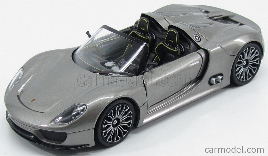 WELLY MAP02491812 Scale 1/24 | PORSCHE 918 SPYDER 2013 GREY MET