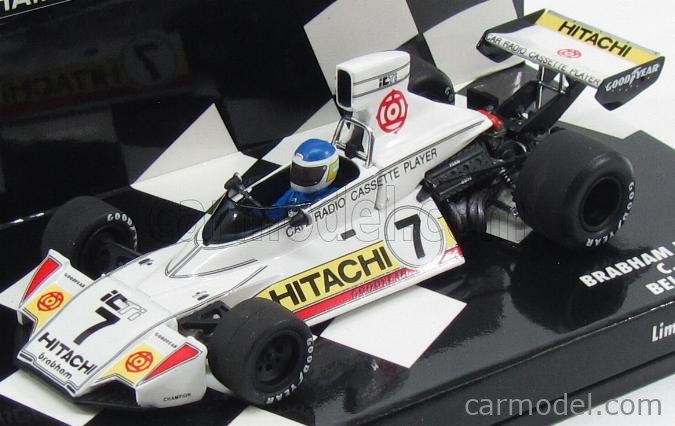 MINICHAMPS 400740107 Scale 1/43 | BRABHAM F1 FORD BT44 HITACHI N 7 ...
