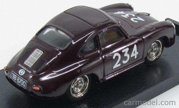 BRUMM R120BIS Scale 1/43 | PORSCHE 356 MILLE MIGLIA N 234 1952 BORDEAUX