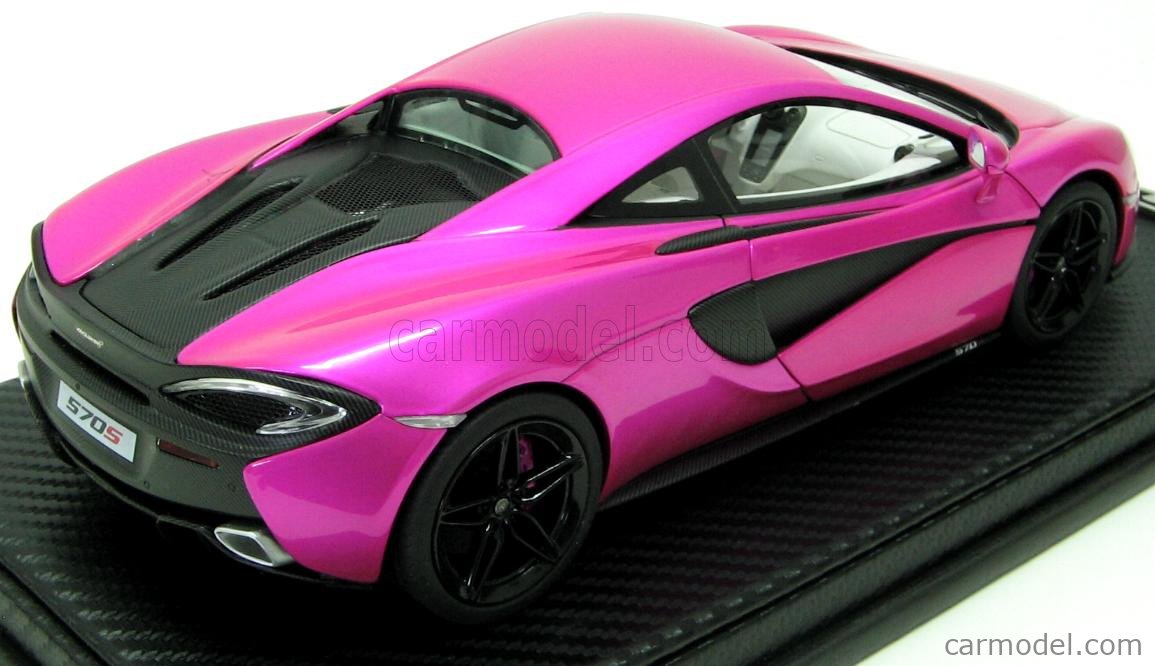 TECNOMODEL T18-EX02E Scale 1/18 | McLAREN 570S 2015 FLASH PINK MET