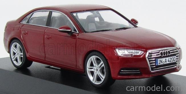 SPARK-MODEL 5011504123 Echelle 1/43 | AUDI A4 2015 MATADOR RED MET