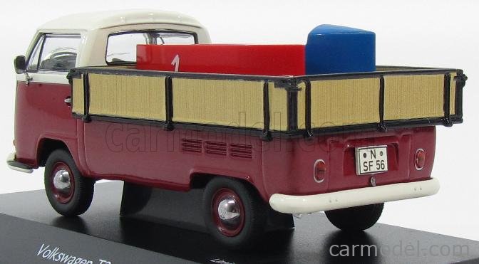 SCHUCO 03338 Scale 1/43 | VOLKSWAGEN T2a PICK-UP + 2X RACING CARS ...