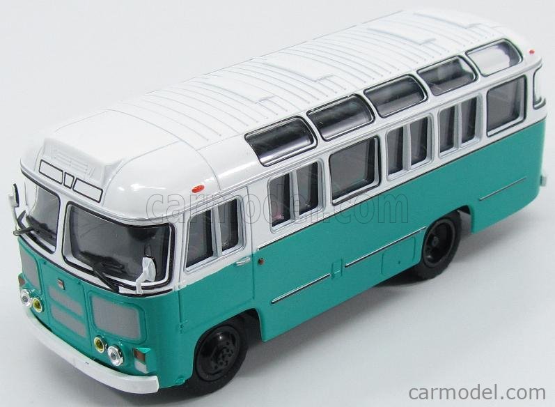 SOVIET AUTOBUS SAB020006 Scale 1/43 | PAZ 672M AUTOBUS 1968 WHITE GREEN