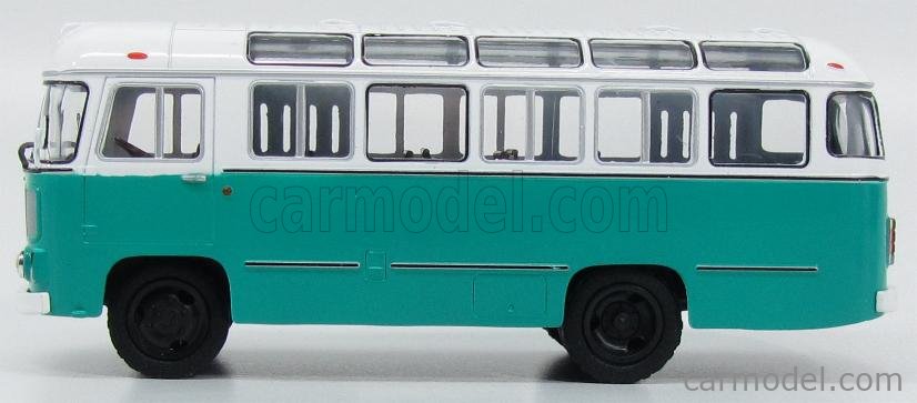 SOVIET AUTOBUS SAB020006 Scale 1/43 | PAZ 672M AUTOBUS 1968 WHITE GREEN