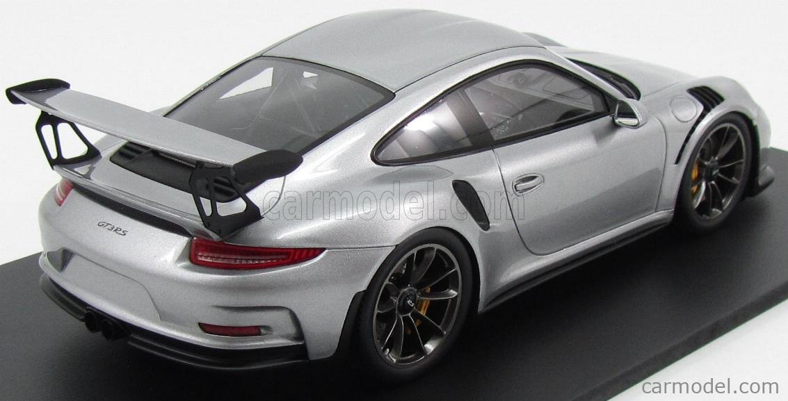 SPARK-MODEL 18S233 Scale 1/18 | PORSCHE 911 991 GT3 RS COUPE 2015 SILVER