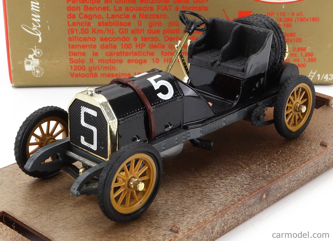 BRUMM R010-OLD Scala 1/43 | FIAT 100HP CORSA N 5 GORDON BENNET 1905 A ...