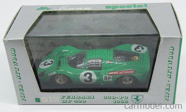 BRUMM-S S013 Scala 1/43 | FERRARI 330P3 N 3 1966 PIPER - ATTWOOD GREEN