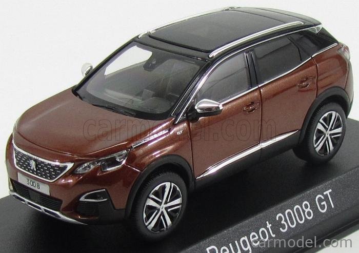 NOREV 473880 Scale 1/43 | PEUGEOT 3008 GT 2016 COPPER MET