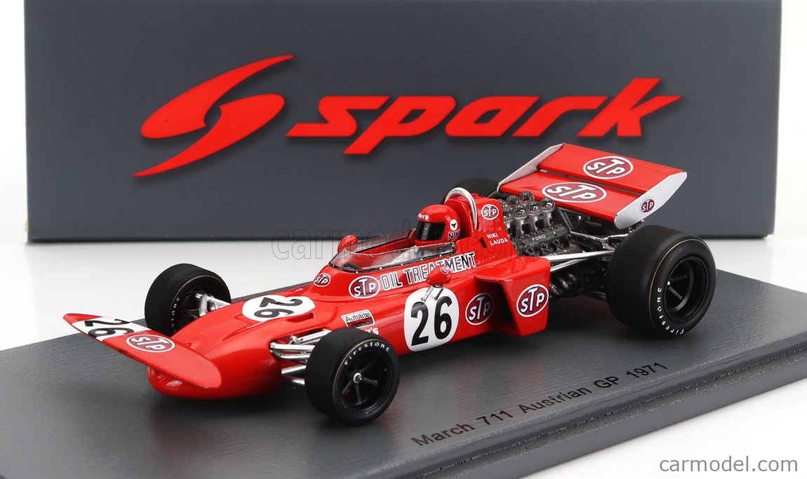 SPARK-MODEL S3379 Scale 1/43 | MARCH F1 711 N 26 AUSTRIAN GP 1971 NIKI ...