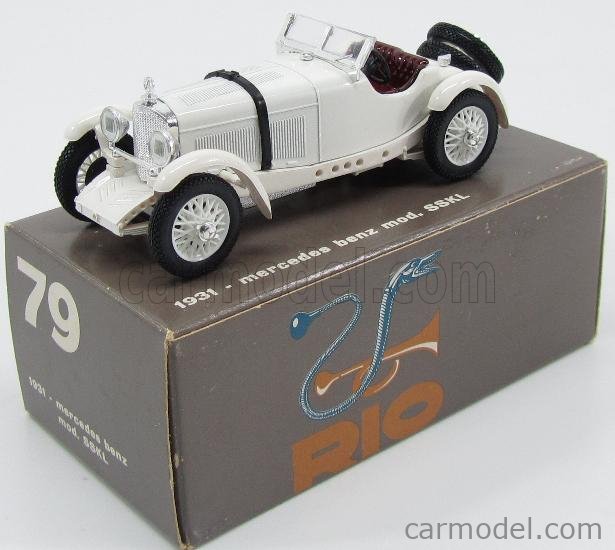 RIO-MODELS 79 Scale 1/43 | MERCEDES BENZ BENZ SSKL 1931 WHITE