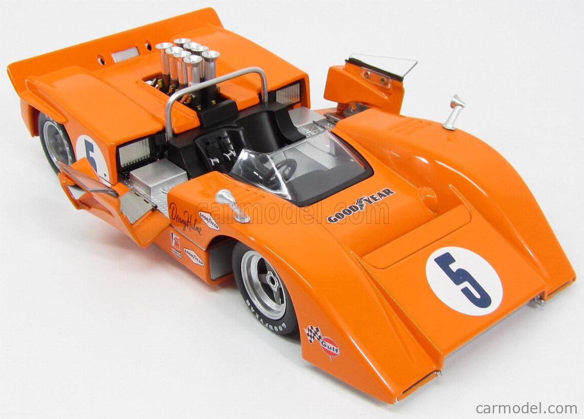 GMP 12022 Scale 1/18 | McLAREN M8A N 5 WINNER CAN-AM 1968 DENNY HULME ORANGE