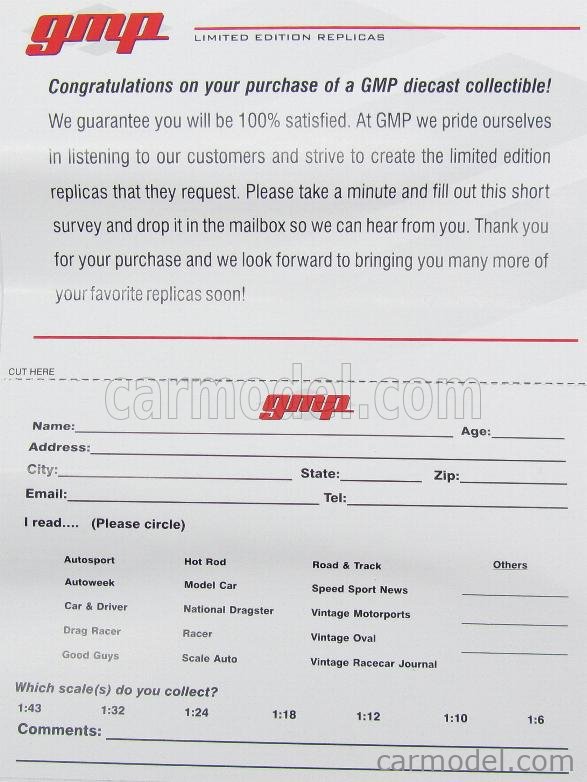 GMP 13014 Scale 1/18 | FORD USA MUSTANG COBRA VALVOLINE N 2 TRANS-AM ...