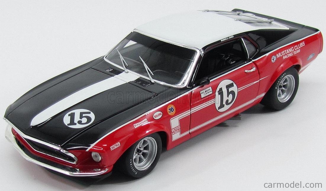 WELLY PROM Masstab: 1/18 | FORD USA MUSTANG N 15 TRANS-AM 1969 PARNELLI JONES RED BLACK