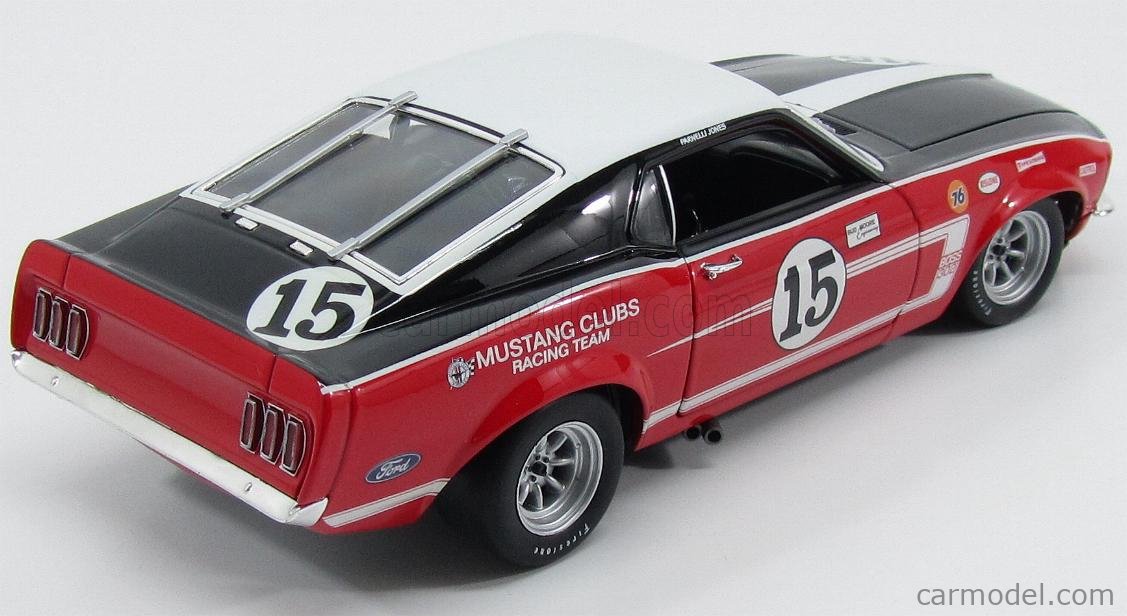 WELLY PROM Masstab: 1/18 | FORD USA MUSTANG N 15 TRANS-AM 1969 PARNELLI JONES RED BLACK