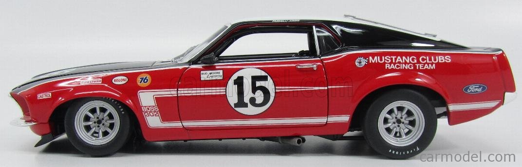 WELLY PROM Masstab: 1/18 | FORD USA MUSTANG N 15 TRANS-AM 1969 PARNELLI JONES RED BLACK