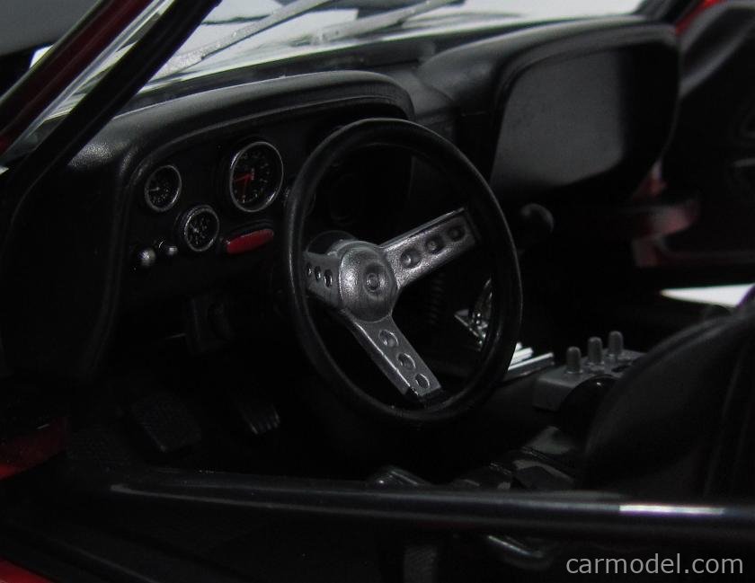 WELLY PROM Echelle 1/18 | FORD USA MUSTANG N 15 TRANS-AM 1969 PARNELLI JONES RED BLACK