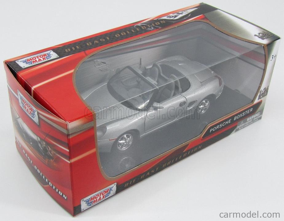MOTOR-MAX 73226S Escala 1/24 | PORSCHE BOXSTER SPIDER 2002 SILVER