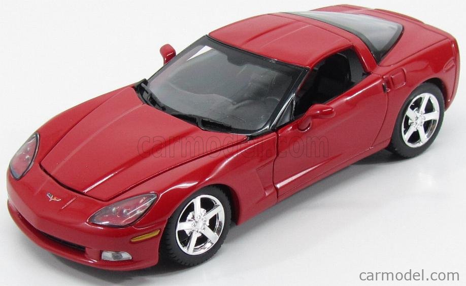 MOTOR-MAX 73270R Scale 1/24 | CHEVROLET CORVETTE C6 COUPE 2005 RED
