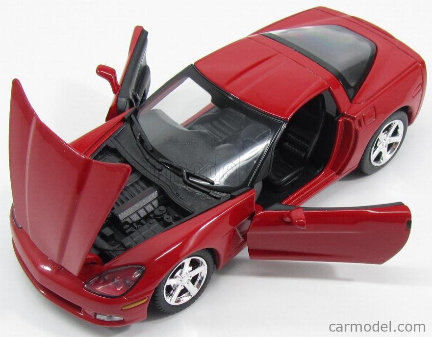 MOTOR-MAX 73270R Scale 1/24 | CHEVROLET CORVETTE C6 COUPE 2005 RED