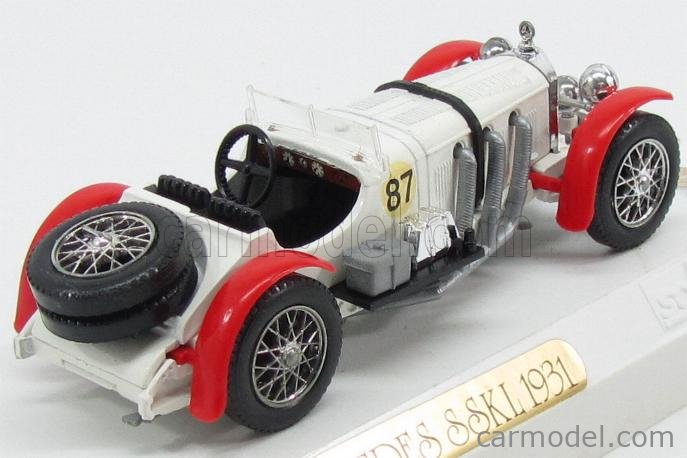 SOLIDO 93702 Scale 1/43 | MERCEDES BENZ SSKL N 87 1931 WHITE RED