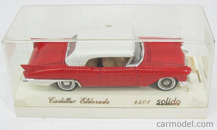 SOLIDO 4501 Scale 1/43 | CADILLAC ELDORADO 1955 RED WHITE