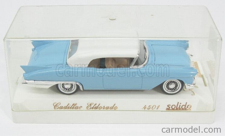 SOLIDO 4501 Scale 1/43 | CADILLAC ELDORADO 1955 LIGHT BLUE WHITE