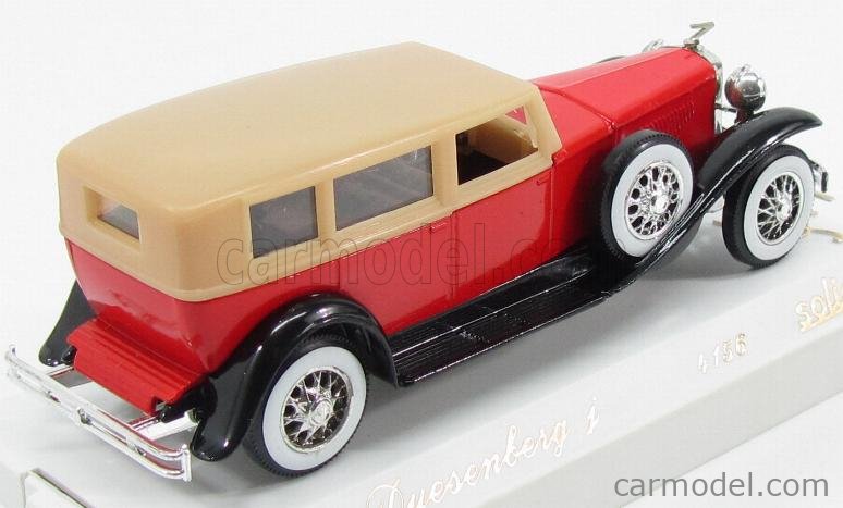 SOLIDO 4156 Scale 1/43 | DUESENBERG J 1935 RED BLACK BEIGE